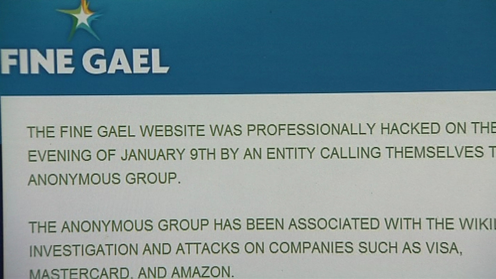 Two released in Fine Gael hacking inquiry