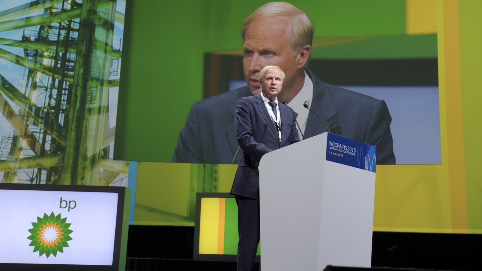 BP's profit slump buffered by higher output, trading
