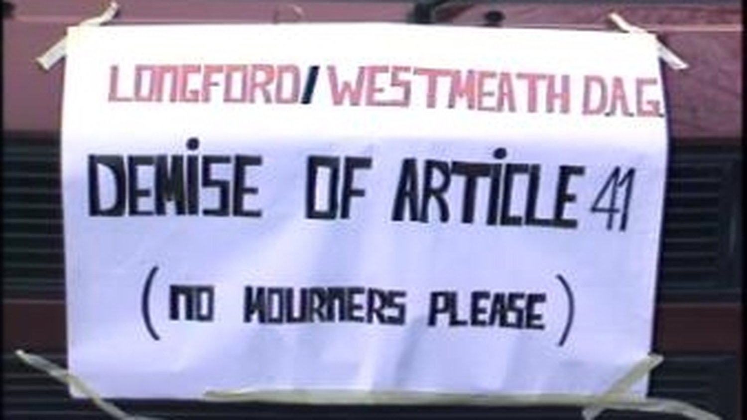 RTÉ Archives | Collections | Divorce Campaign Protest