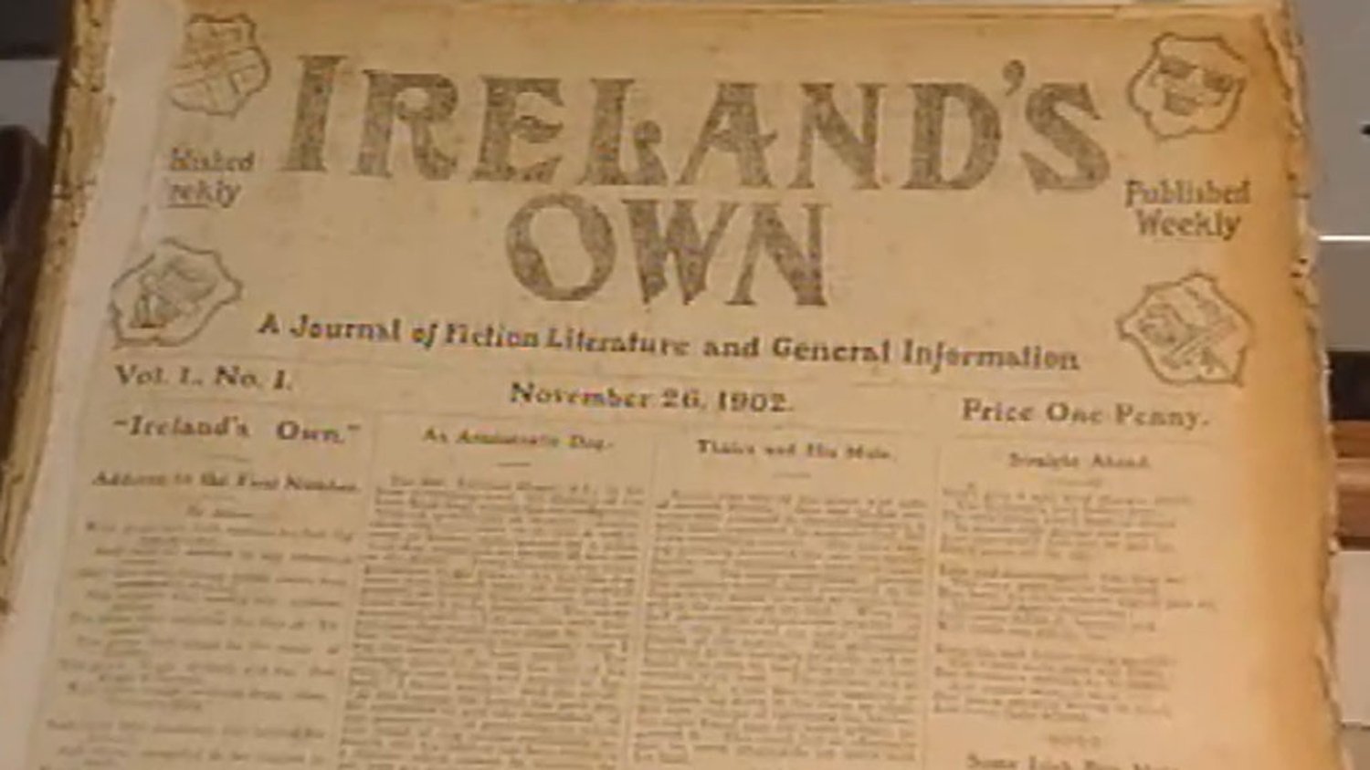 RTÉ Archives | Media | Ireland's Own Centenary