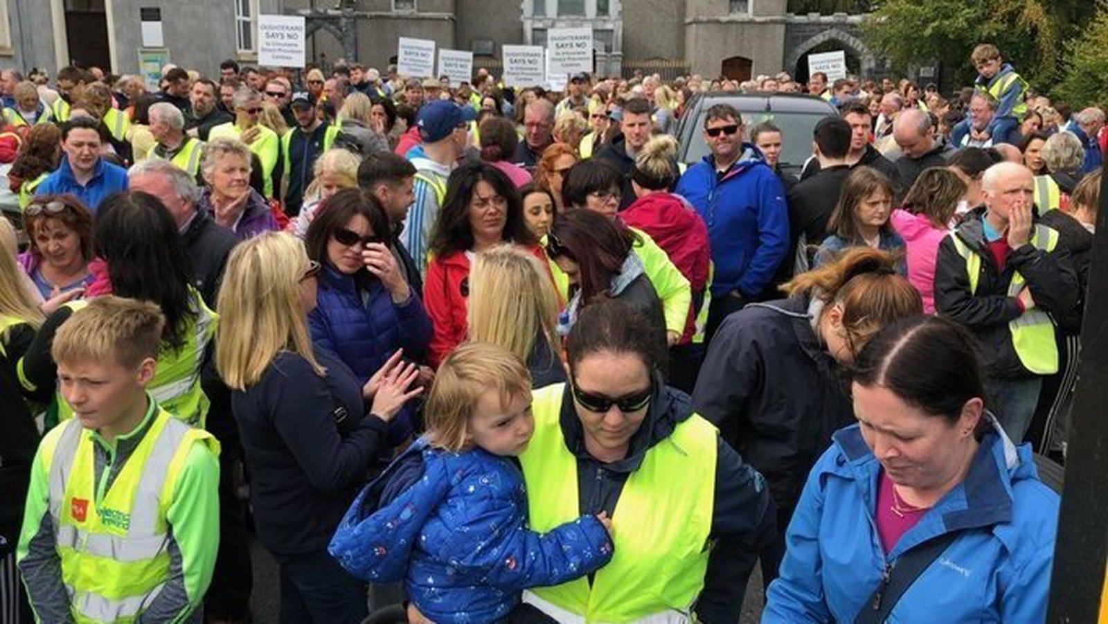 Protest in Galway over possible Direct Provision centre