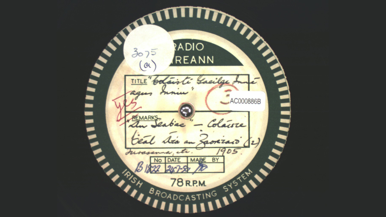 RTÉ Archives | Collections | O Theileann Go Ros Goill : An Seabhac