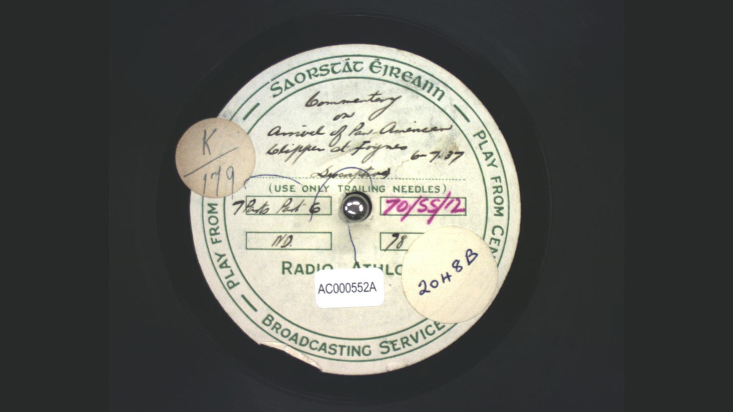 RTÉ Archives | Collections | Pan American Clipper : Greetings