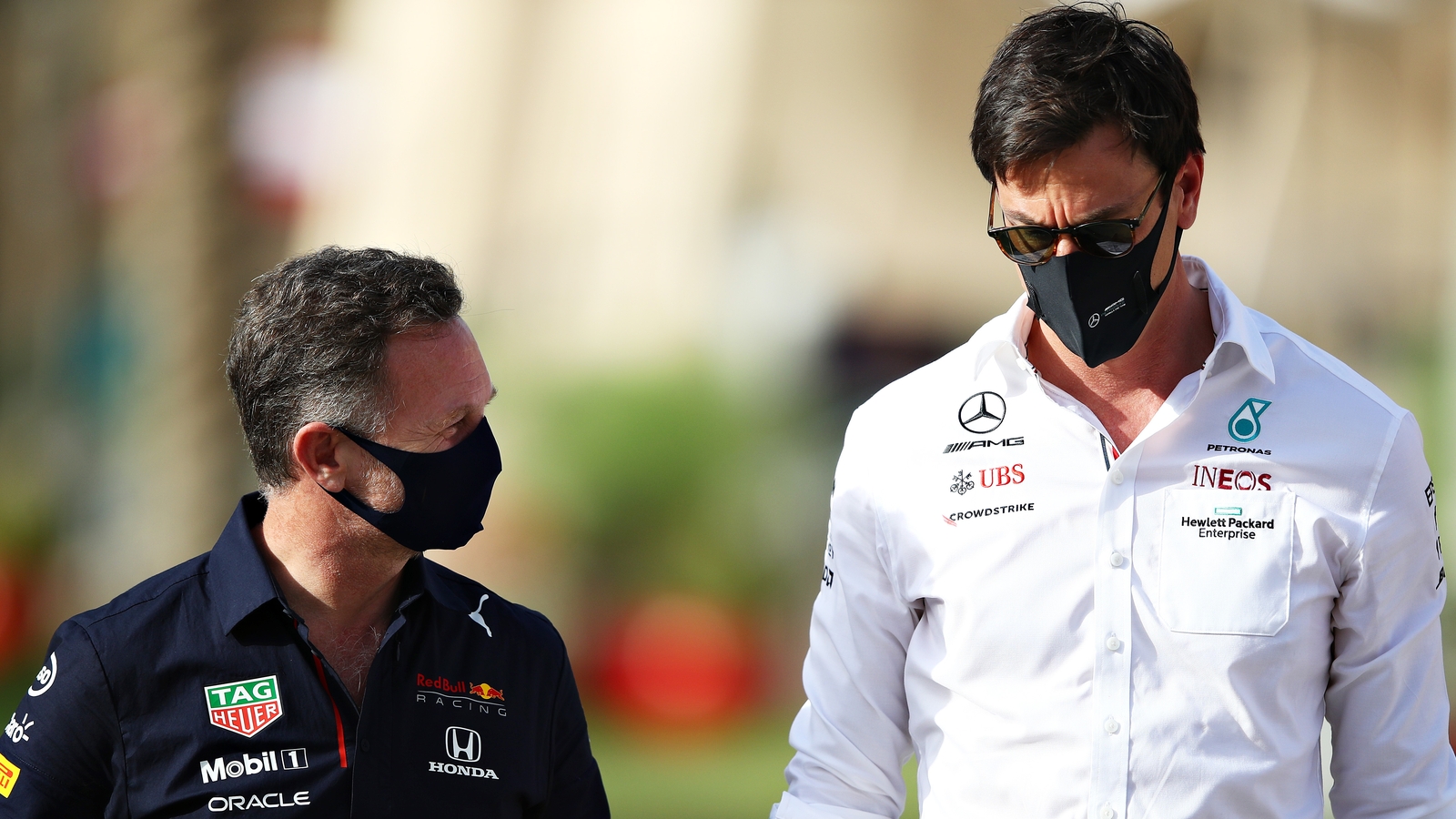 He's behind you. Panto season comes early to Formula 1