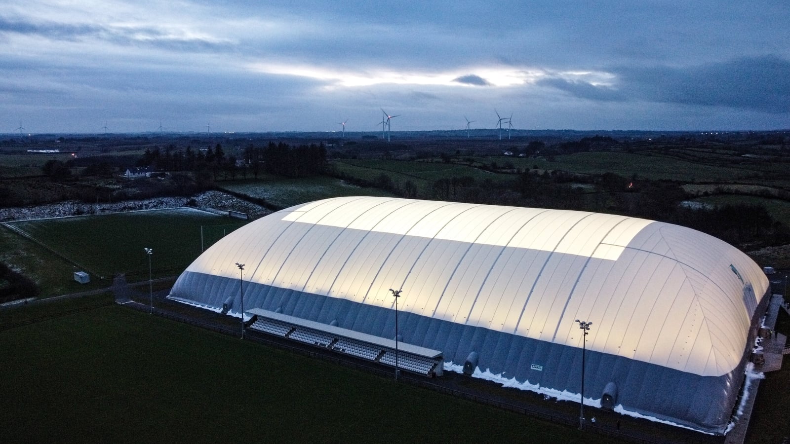 Connacht GAA Air Dome reinflated a year on from storm