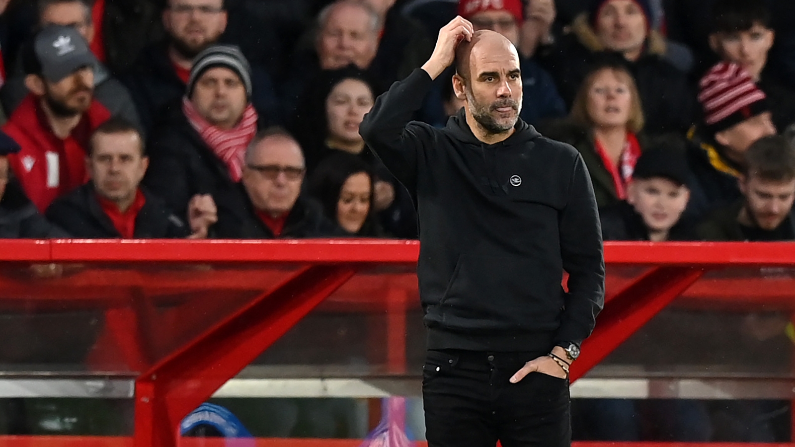 Pep peeved by profligacy, but pleased with performance