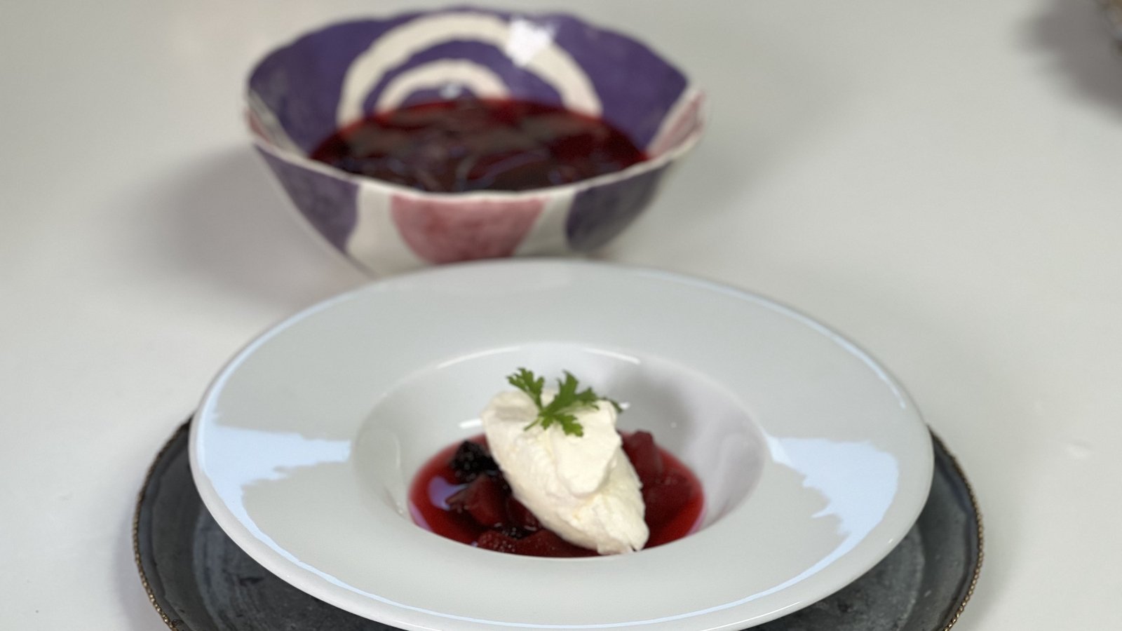 Rory's carrageen moss pudding