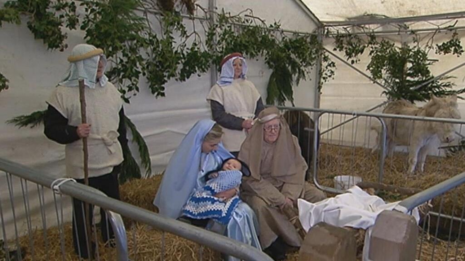 RTÉ Archives | Religion | Live Crib In Galway
