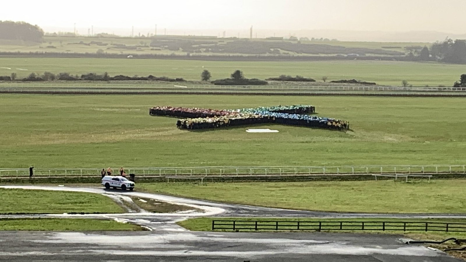 Watch: Attempt at largest human St Brigid's Cross record