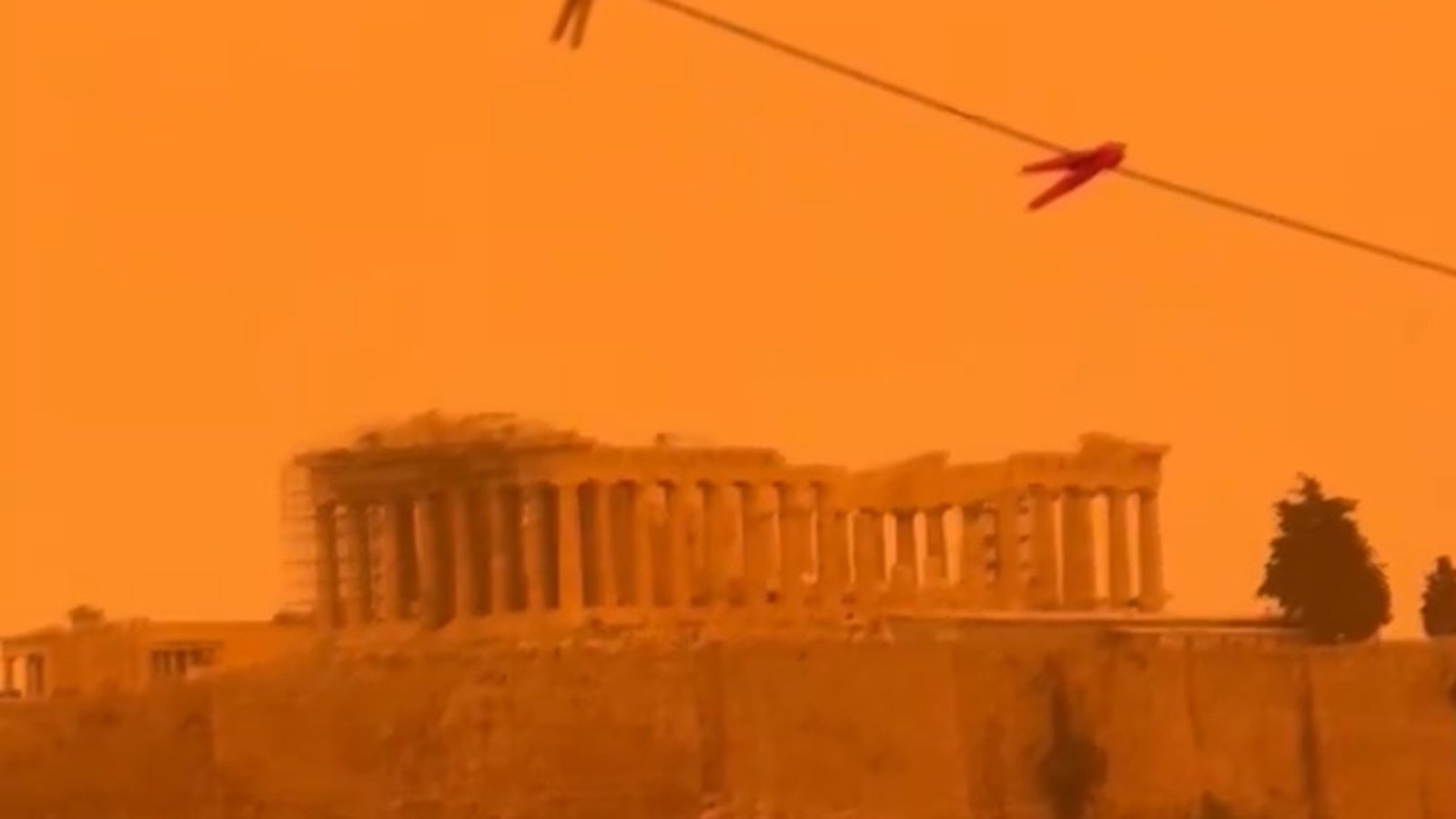 Watch: Greece suffers new round of Saharan dust pollution