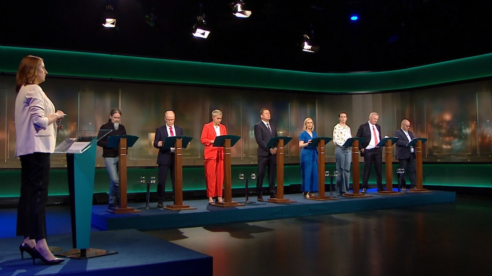 EU candidates set out their stall during eventful debate