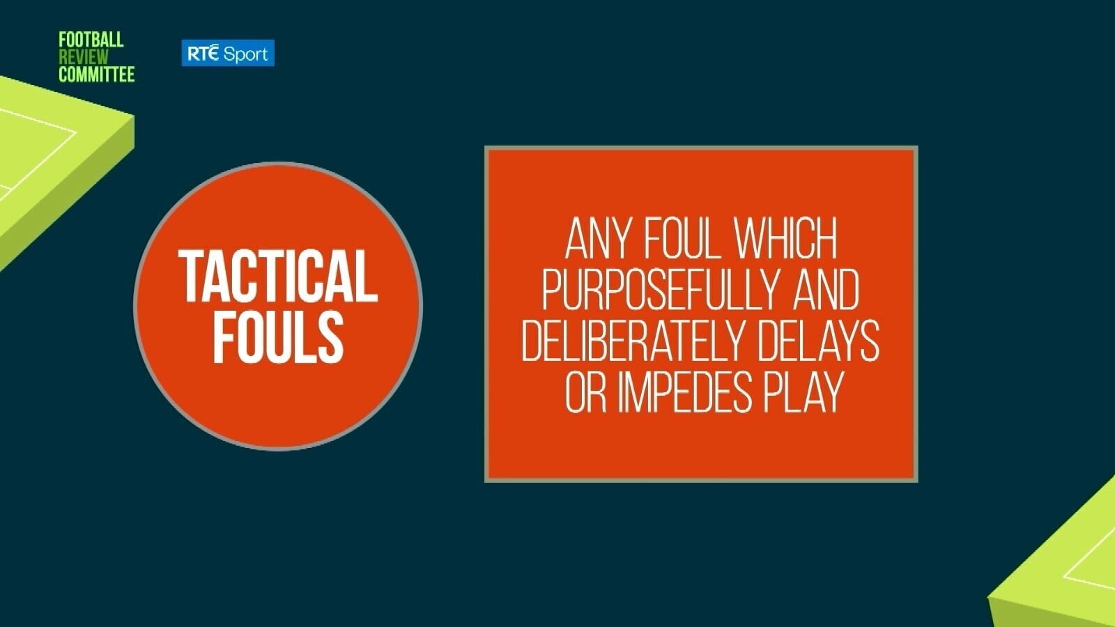 Proposed football rules explained - Tactical fouling
