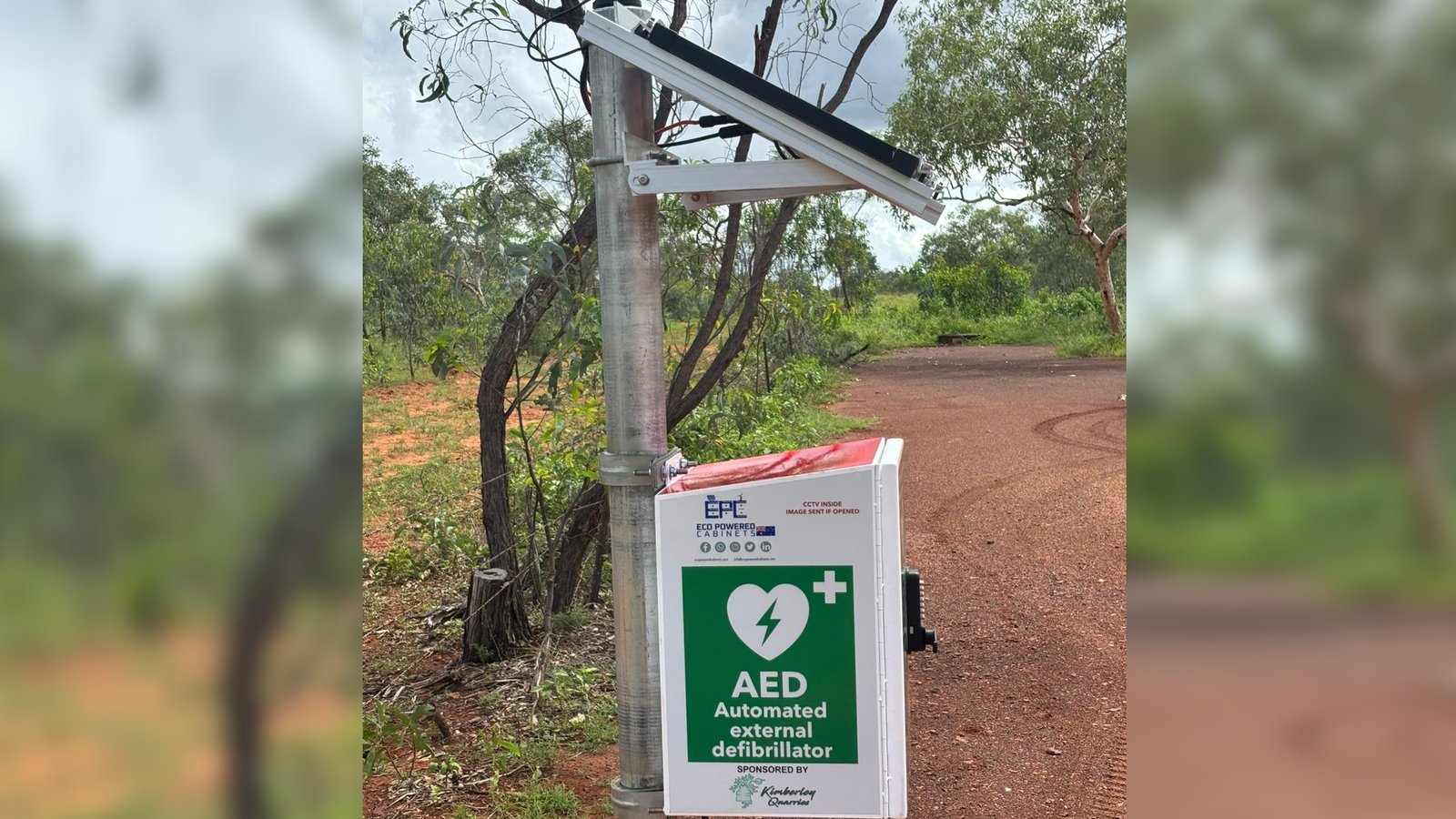 Mayo-made solar powered defibrillator reaches Australia
