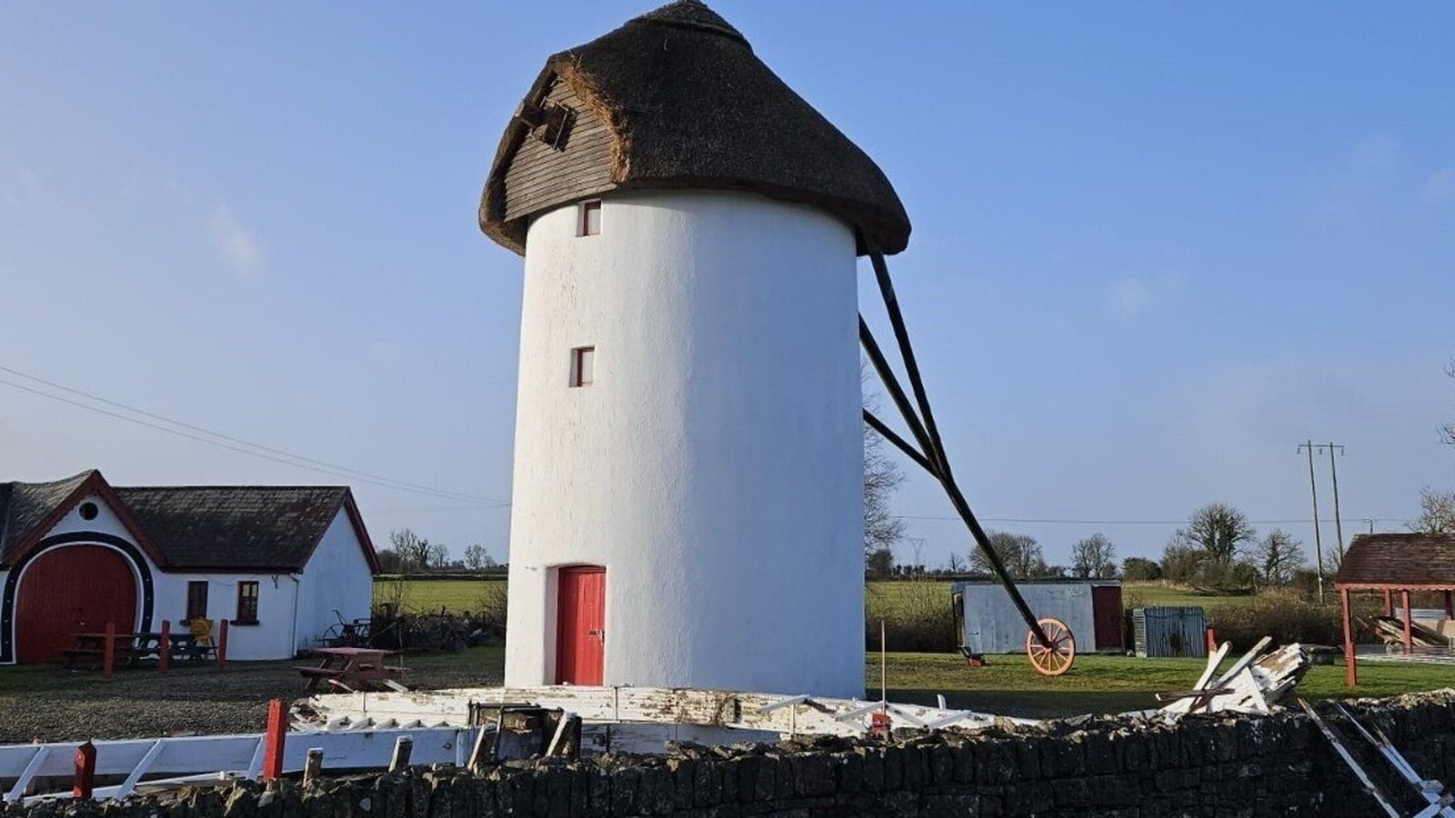 300-year-old windmill badly damaged by Storm Éowyn