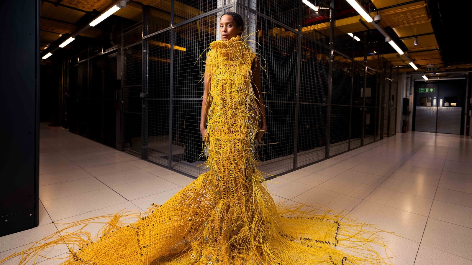 Dress made from internet cables unveiled
