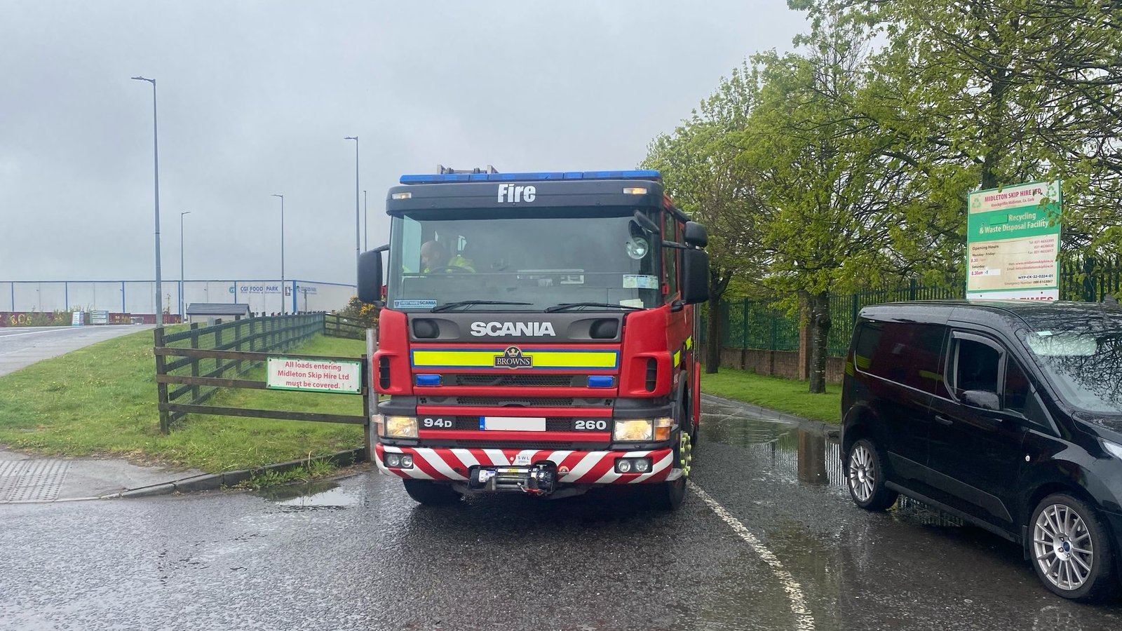 Fire at Cork recycling facility brought under control