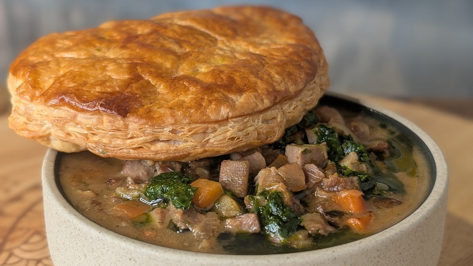 Mags Roche's spring lamb pie with wild garlic