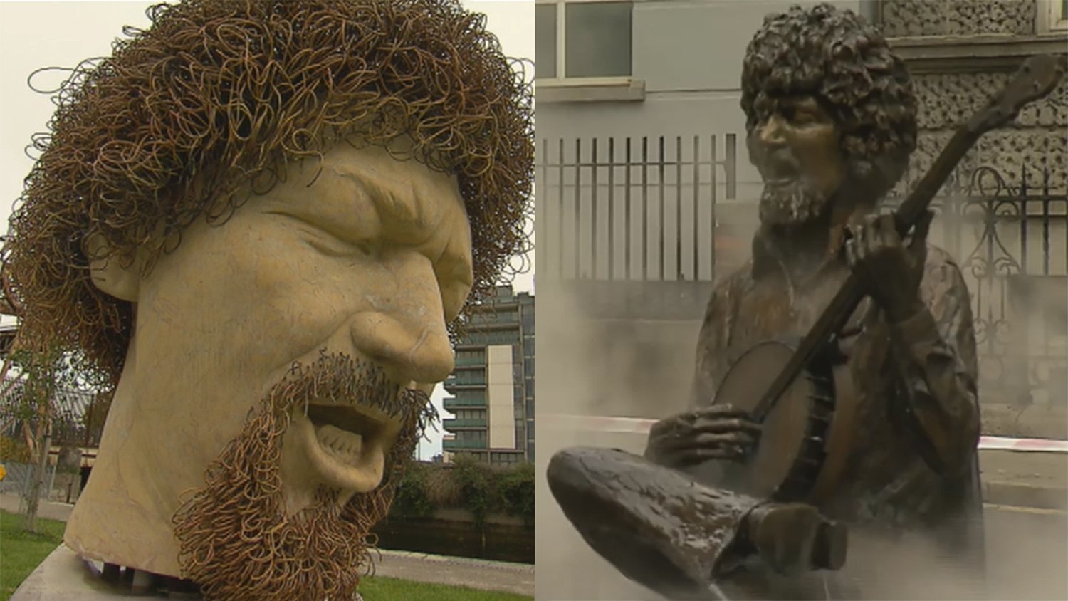 RTÉ Archives | Arts and Culture | Luke Kelly Statues Vandalised