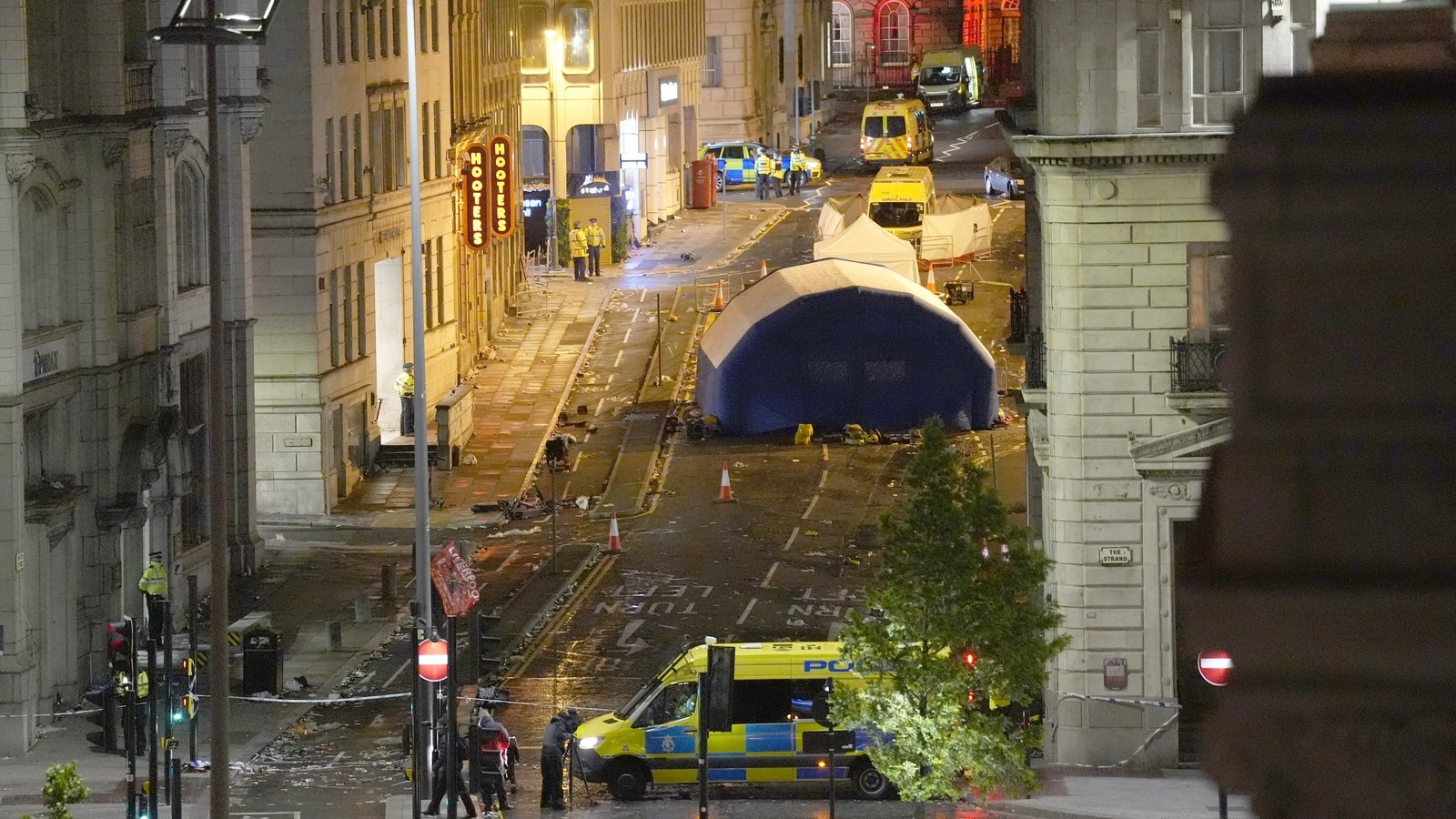 As it happened: Injuries after car hits Liverpool crowd