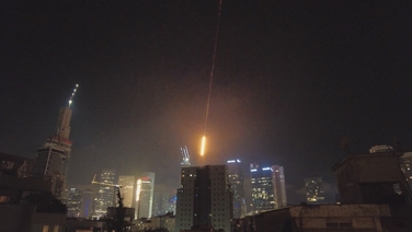 Video | The moment a projectile hits Tel Aviv as Israel comes under ...