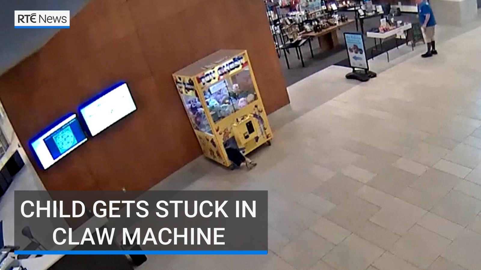 Boy trapped inside toy machine freed by US police