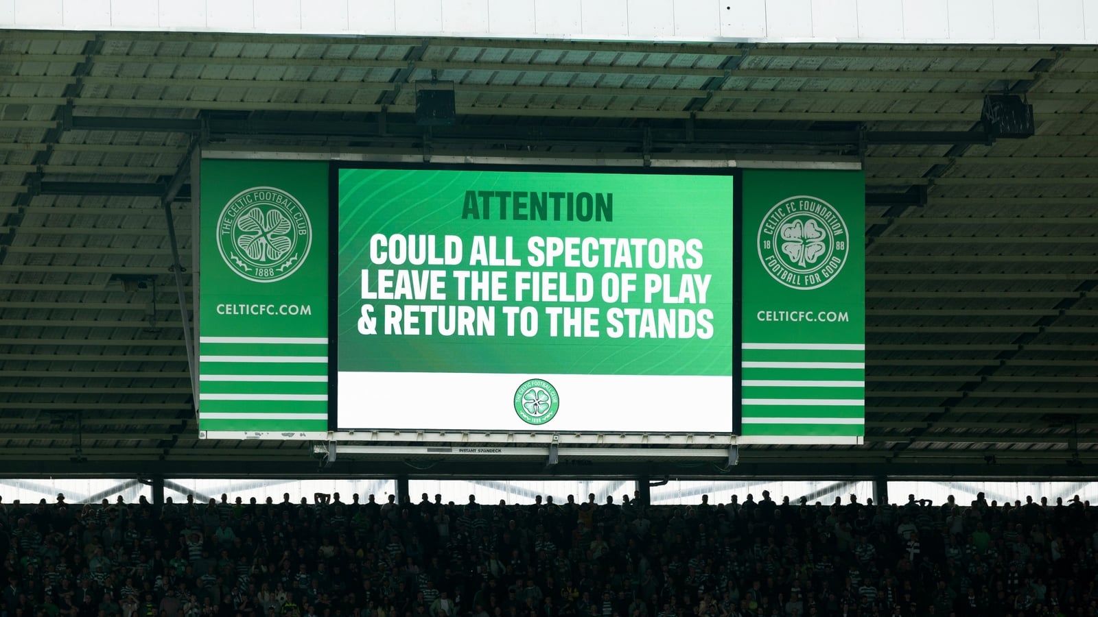 Police to take 'robust action' over Celtic Park scenes